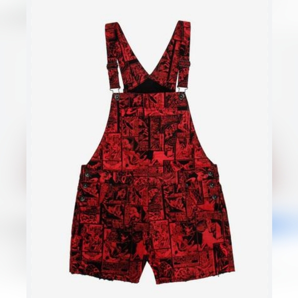 Marvel | Jeans | Plus Size 2x Marvel Spiderman Shortalls Overalls Bib ...